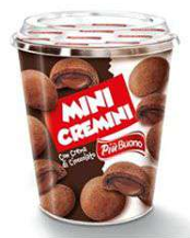 Piu Buono - Mini Cremini Cioccolata 125 g x 12 Stk | Kjeks | Dessert ...