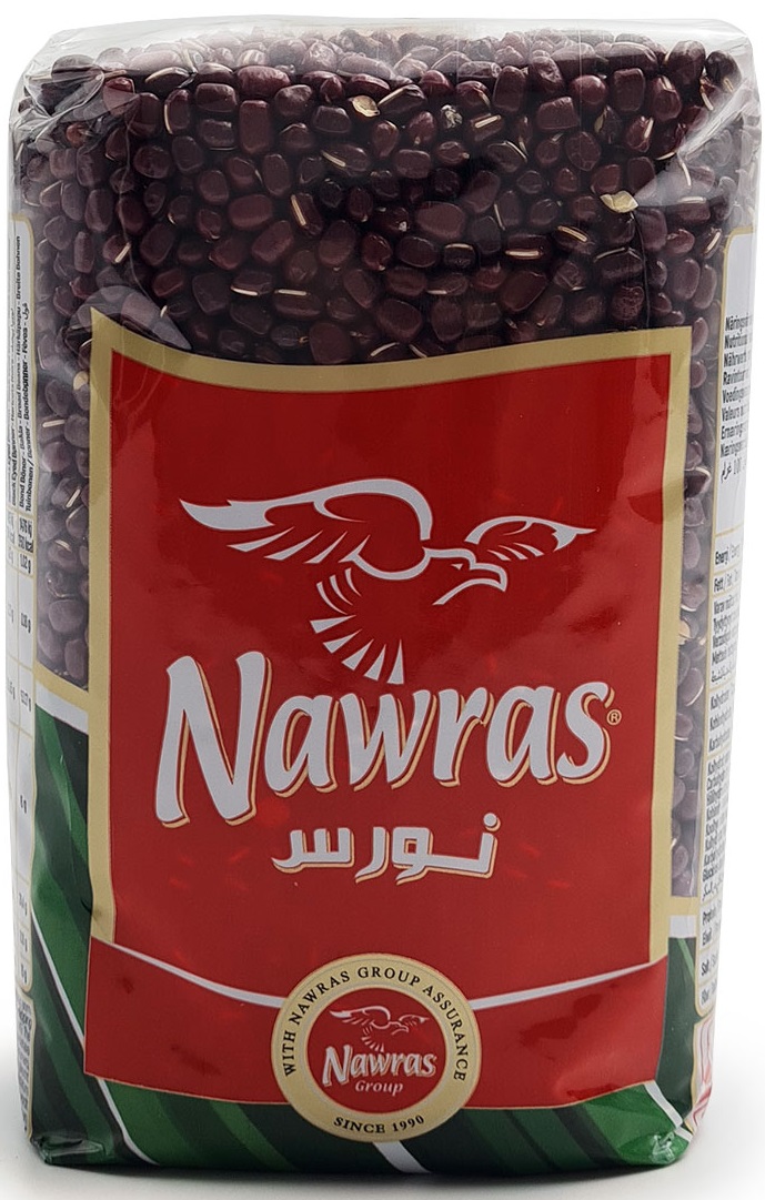 NAWRAS Adzuki Bønner 900 g x 10 Stk | Råbønner | Ris & korn | Mer Sparing