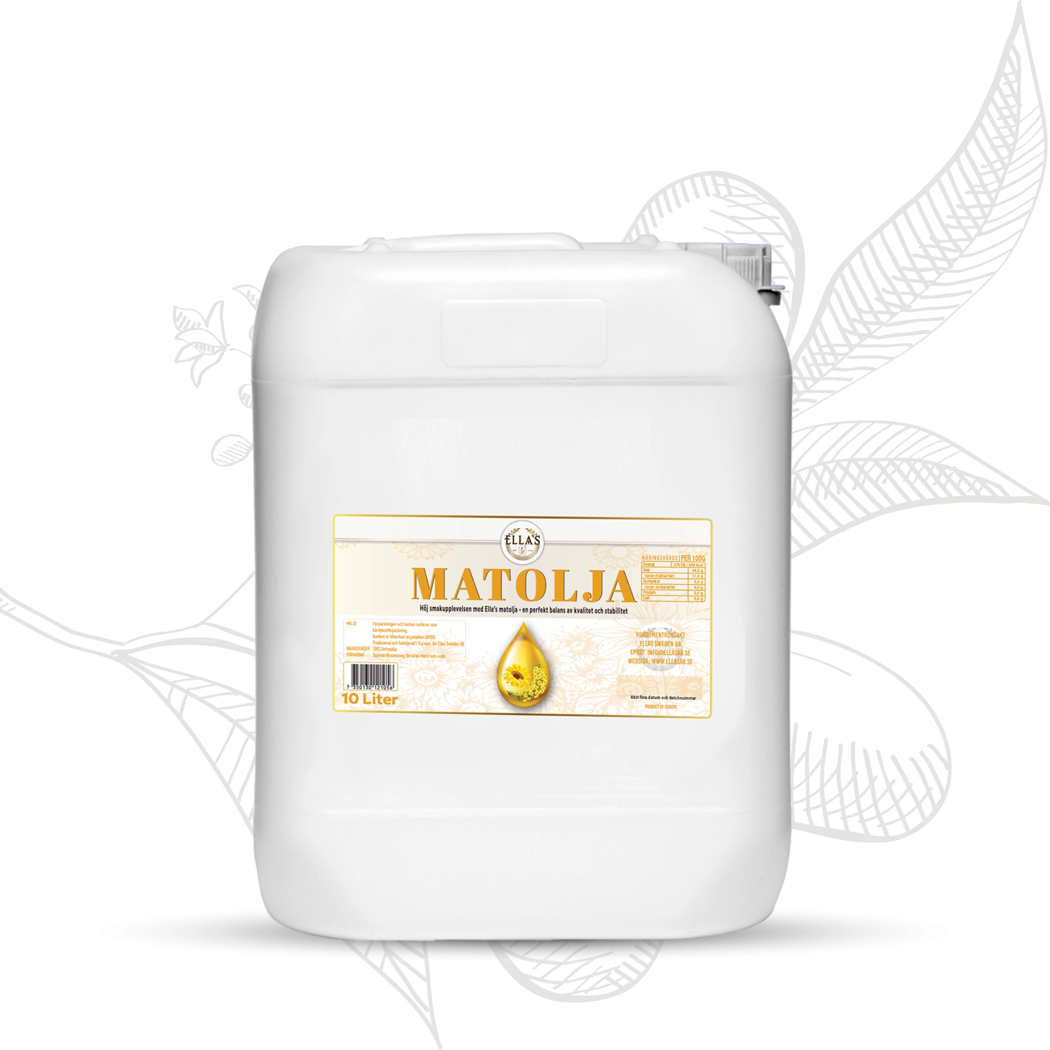 ELLAS Matolja 10L Dunk | Solsikkeolje | Oliven & Ghee | Mer Sparing