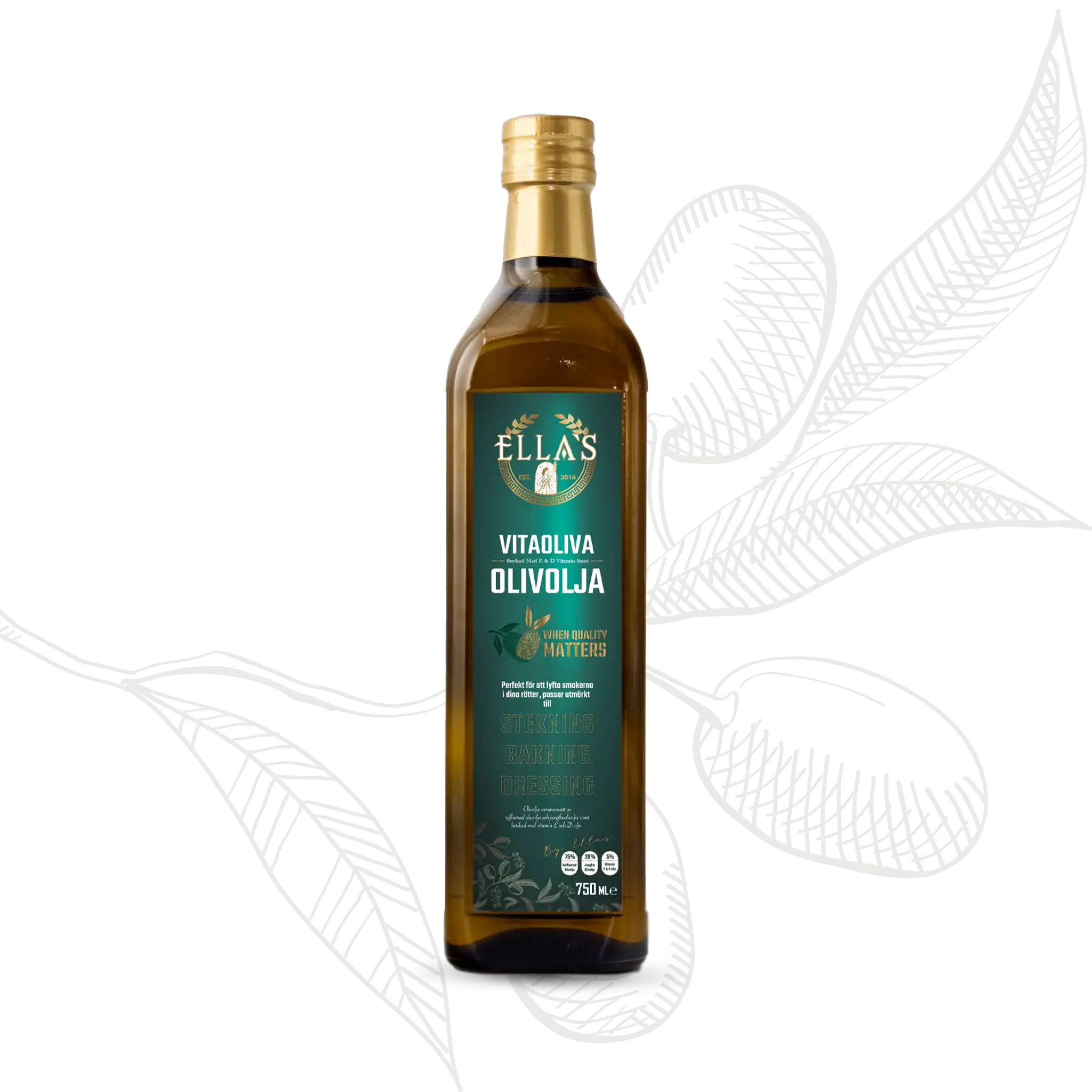 ELLAS VitaOliva Olivolja Greek 750 ml x 12 Stk | Oliven Olje | Oliven ...